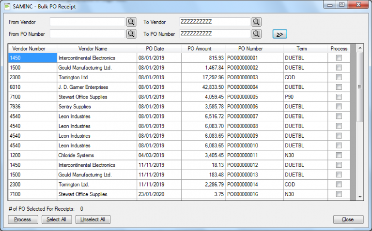 Bulk PO Receipts feature for Sage 300 ERP - Sage 300 ERP – Tips, Tricks ...