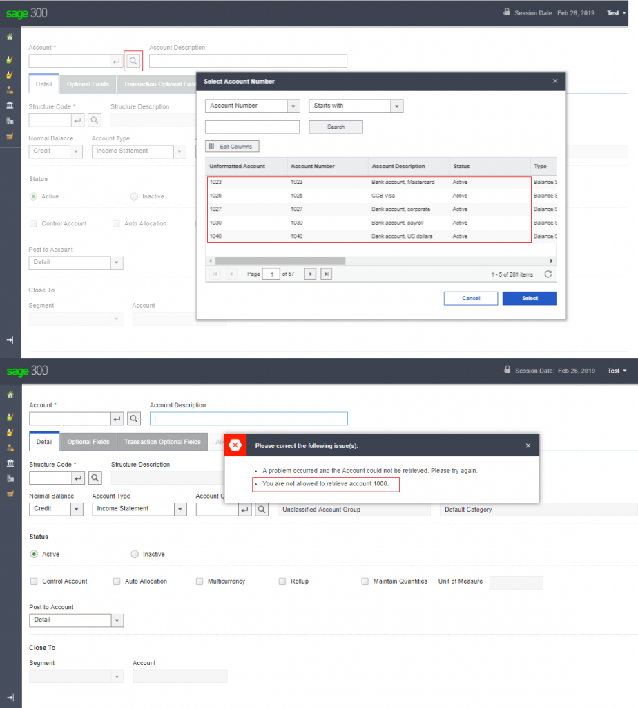 Enhance General Ledger Security In Sage 300c