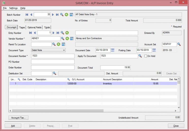 Payment applied against credit note in Sage 50 is migrated as Debit ...
