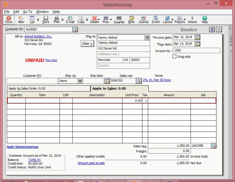Migrate invoice created with only sales tax amount in Sage 50 to Sage ...