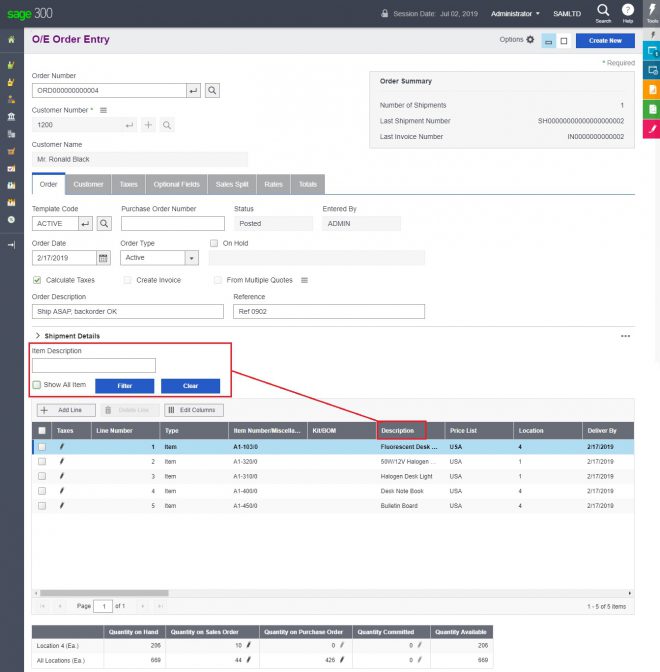 Sage 300C Grid filtration for Transaction Screens - Sage 300 ERP – Tips, Tricks and Components
