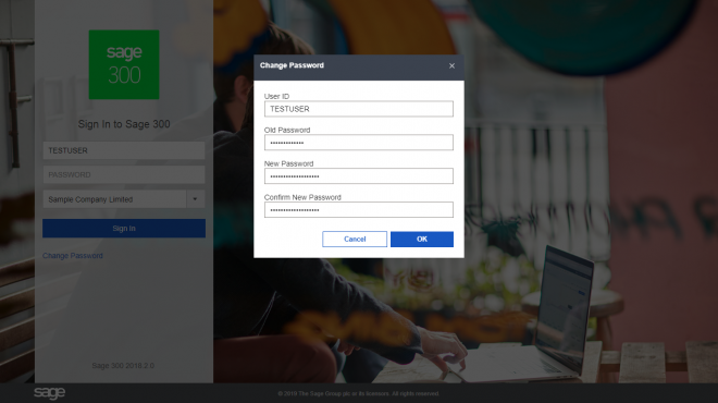 Change password from Login page in Sage 300 - Sage 300 ERP – Tips ...