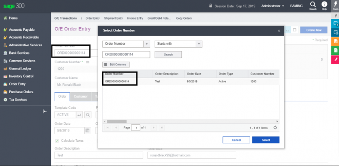 Sage 300c: Import data into transaction and master screens.