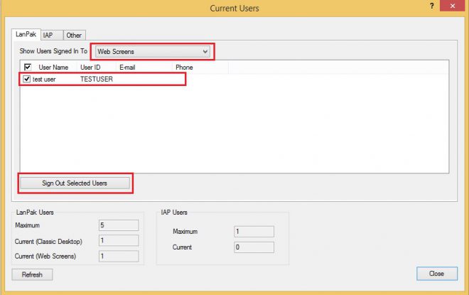 How to sign out users who are signed in to Sage 300 v2020