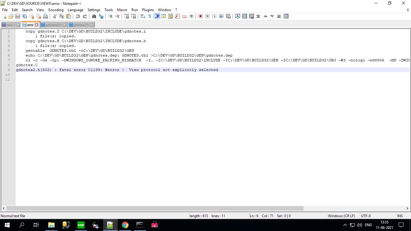 View Protocol not explicitly selected - Sage 300 ERP – Tips, Tricks and ...