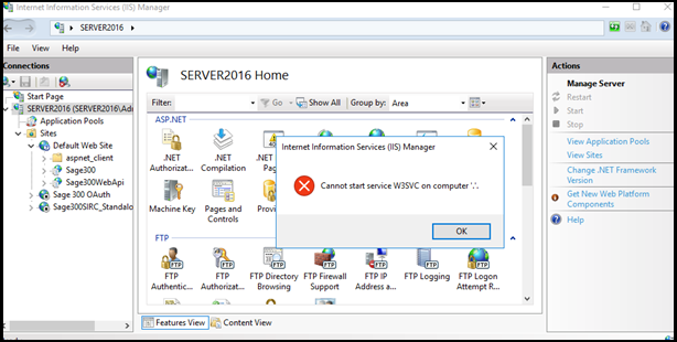 W3SVC service not starting in Internet Information Service (IIS) - Sage ... W3SVC service not starting in Internet Information Service (IIS) - Sage ...