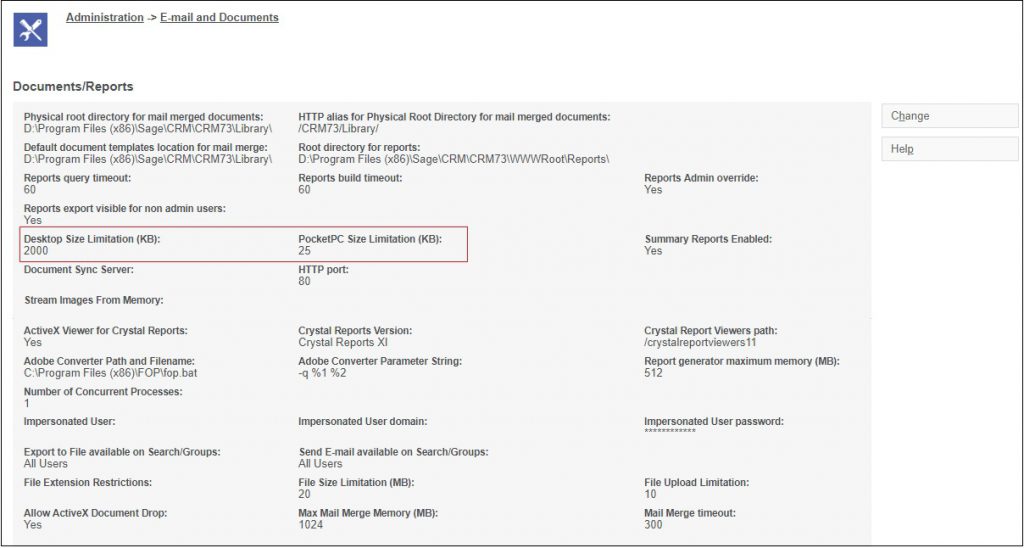 The Size Of The Report Is Too Big Error When Exporting Report To Excelcsv Sage Crm Tips 