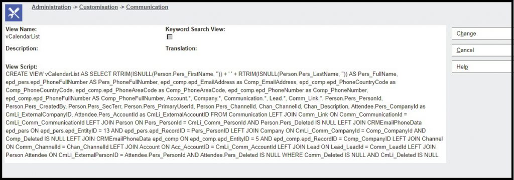 Showing All Communications In Calendar List Of Sage Crm 2018 R3 Sage Crm Tips Tricks And