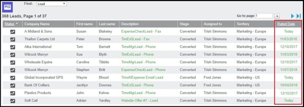 Highlight Date Column In Sage Crm Grid Sage Crm Tips Tricks And