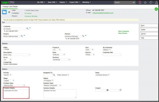 Set Properties Of Multiline Text Field In Sage Crm Sage Crm Tips Tricks And Components