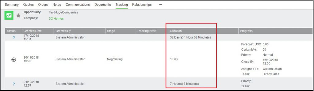 Duration column in Tracking tabs within Sage CRM - Sage CRM – Tips ...