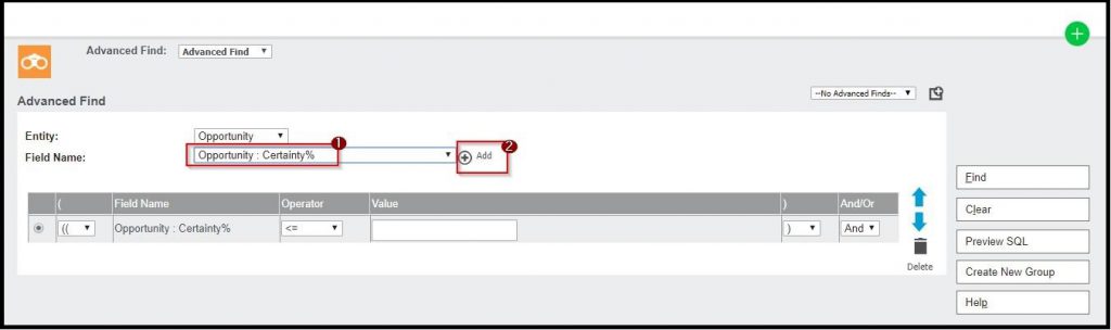 Constructing Complex Saved Searches Using Advanced Find In Sage Crm