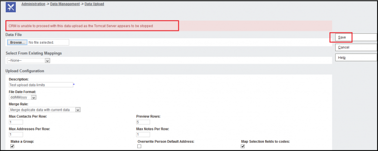 Troubleshooting issues with Data Upload in Sage CRM - Sage CRM – Tips, Tricks and Components