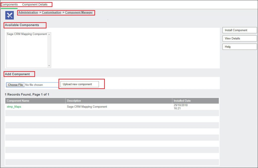 Component Issue in Sage CRM 2018 R3 - Sage CRM – Tips, Tricks and Components