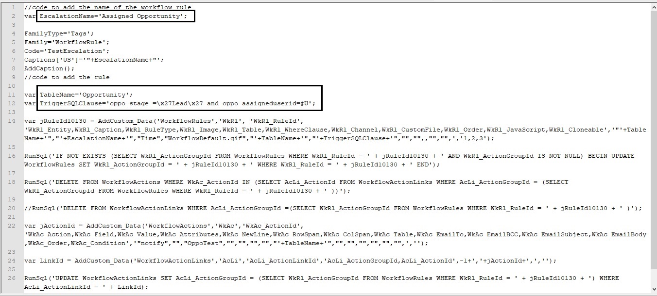 Script Escalation Rules In A Component In Sage Crm Sage Crm Tips Tricks And Components 3362