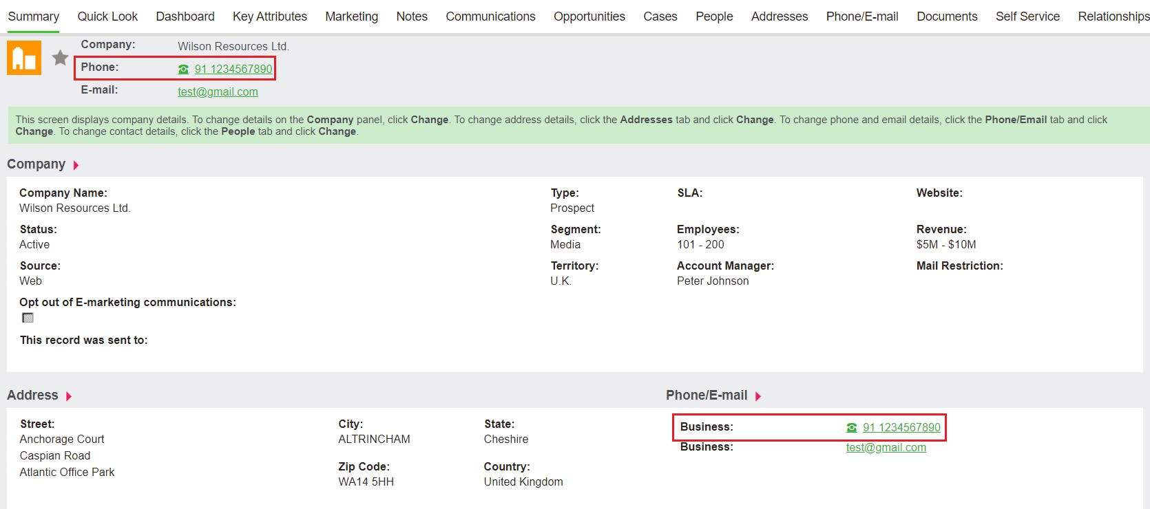 Sage CRM 2021 R1: Click to Dial Links - Sage CRM – Tips, Tricks and Components
