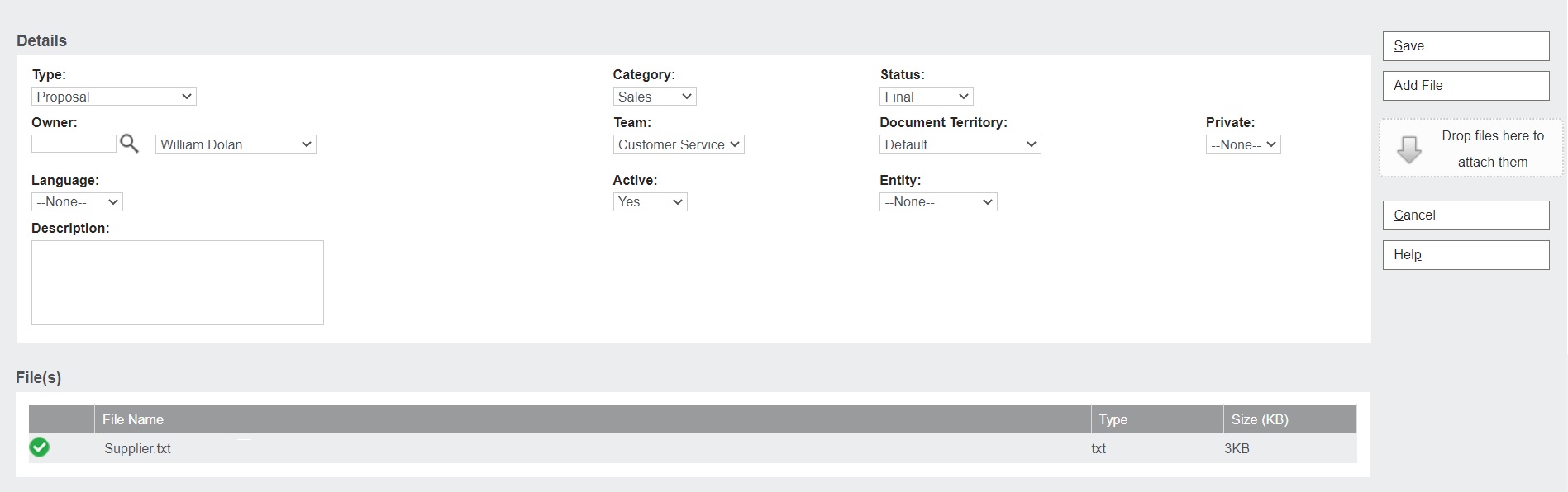 Error In Document Drop Functionality From Sage Crm 2020 R1 To 2021 R1