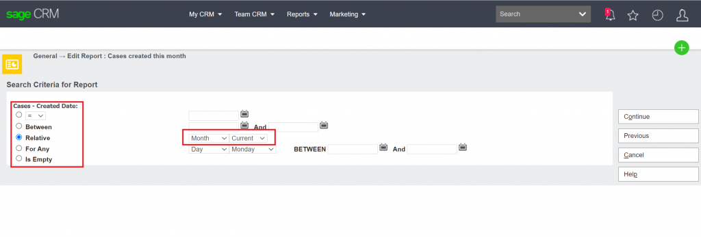 Display Cases for Current Month in Sage CRM Dashboard - Sage CRM – Tips, Tricks and Components