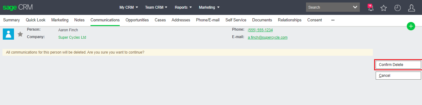 Mass Delete Communications And Documents In Sage CRM Sage CRM Tips Tricks And Components