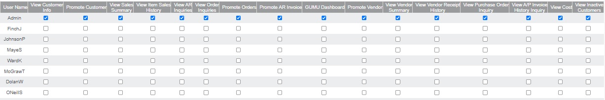 GUMU™ Security Matrix enhancement for Sage CRM - Sage 100 Integration ...