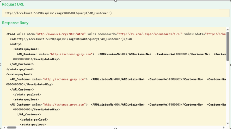 GUMU™ Sage 100 Web API – Direct Query Support Using API Method - Sage ...