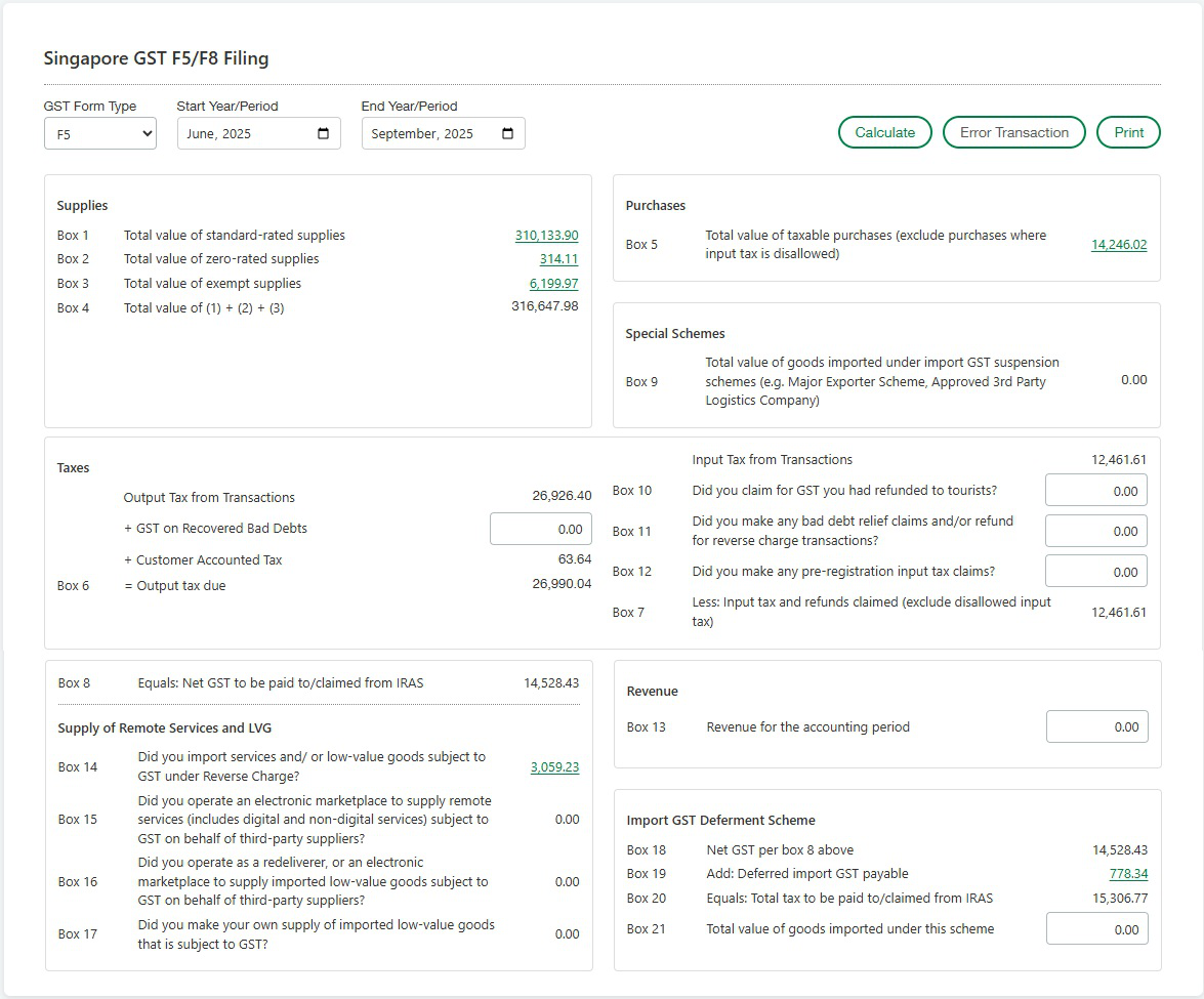 GST F5-F8 Filing in Singapore Localization Suite - Sage Intacct – Tips ...
