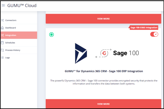 GUMU™ Workflow for Dynamics CRM and Sage 100 Integration