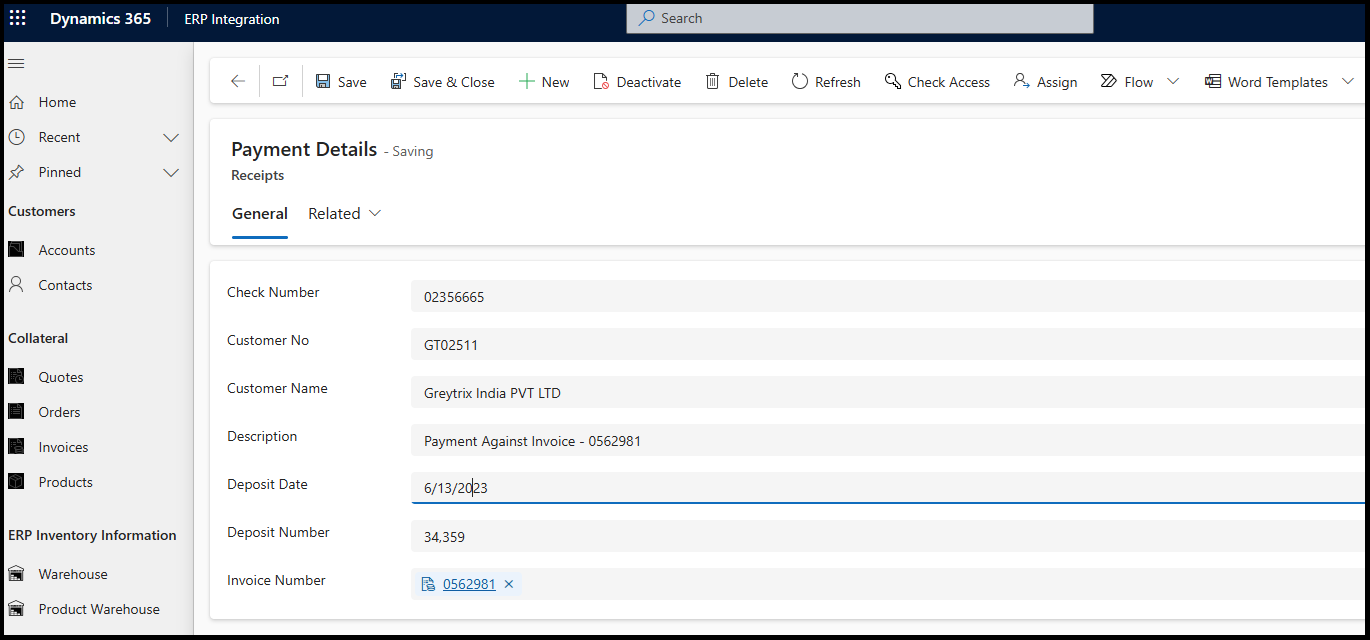 GUMU™ Cash Receipts Sync | Dynamics CRM & Sage 100