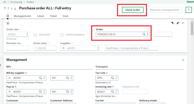 Re-Open Closed Purchase Orders in Sage X3 - Sage X3 – Tips, Tricks and ...
