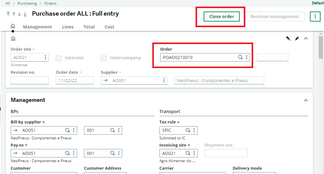 Re-Open Closed Purchase Orders in Sage X3 - Sage X3 – Tips, Tricks and ...