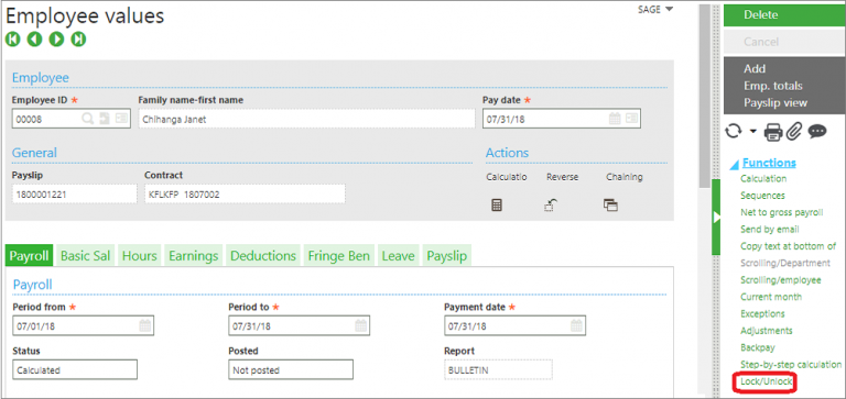 How to Lock Employee Payslip (Sage Enterprise Management People) - Sage ...