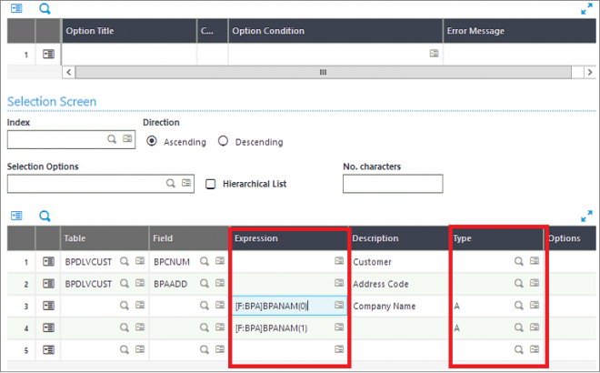 How to add dimensional field in object selection - Sage X3 – Tips, Tricks and Components