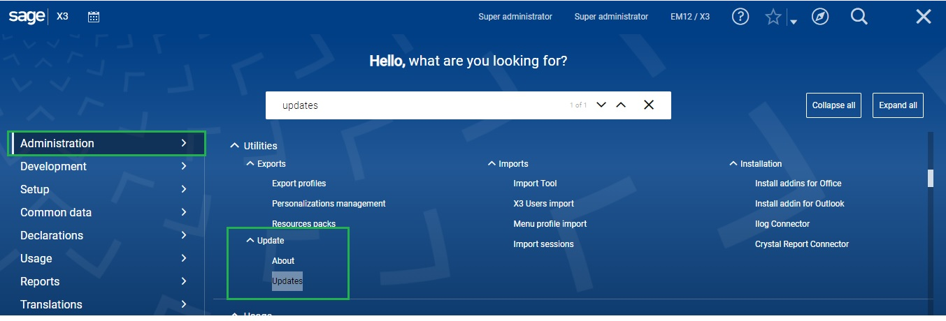 How to upgrade a patch level in Sage X3 Version 12 - Sage X3 – Tips, Tricks and Components