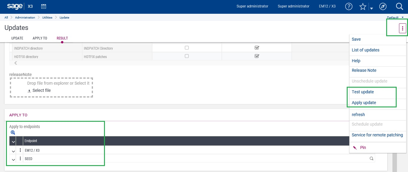 How To Upgrade A Patch Level In Sage X3 Version 12 Sage X3 Tips Tricks And Components