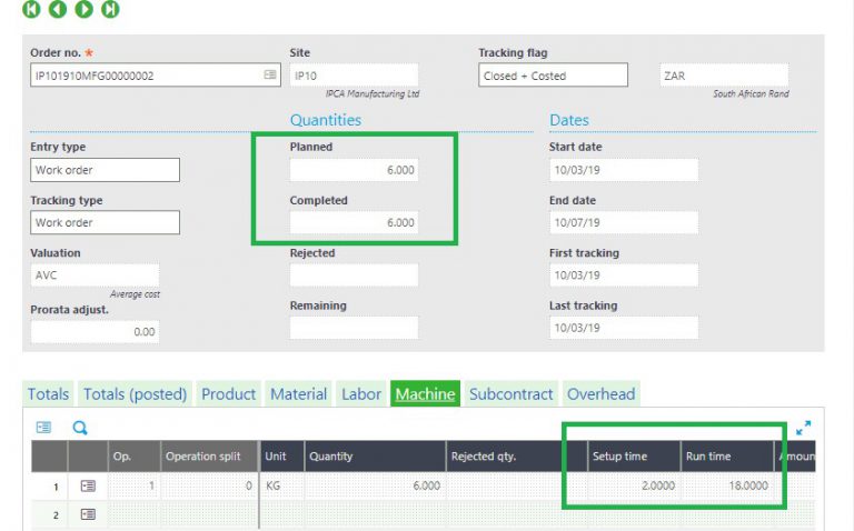 Machine and Labor cost calculation in Sage X3 - Sage X3 – Tips, Tricks ...