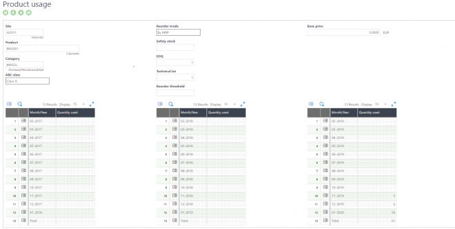 Product usage in Sage X3 - Sage X3 – Tips, Tricks and Components