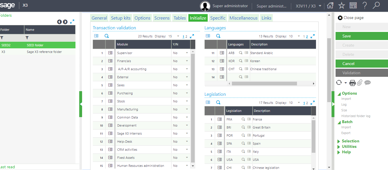 ADDING NEW LANGUAGE IN A FOLDER - Sage X3 – Tips, Tricks and Components
