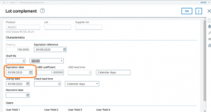 How to change the LOT’s expiration date (for multiple sites) in Sage X3 ...