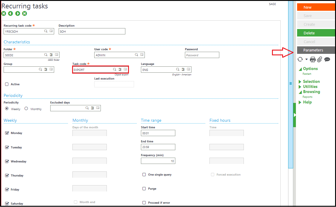 How To Perform File Importexport Function Using Batch Processing Sage X3 Tips Tricks And 8229