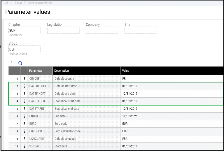 How to Setup a Default Date Range for multiple reports and inquiries in Sage X3 - Sage X3 – Tips ...