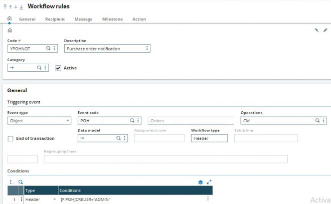 Notifications in Sage X3 - Sage X3 – Tips, Tricks and Components