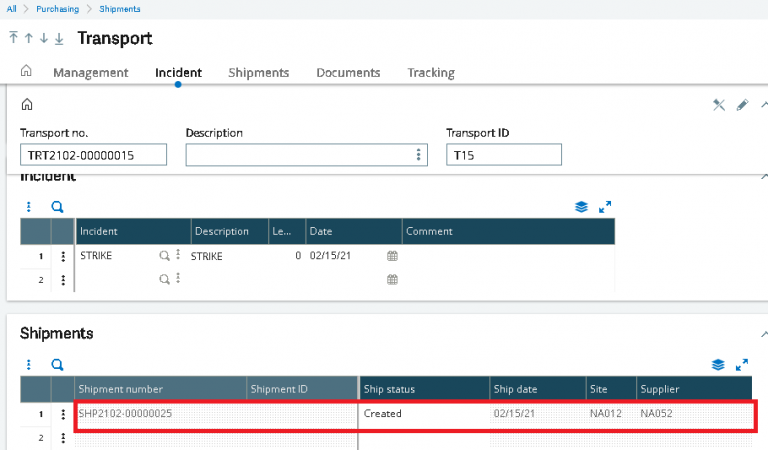 How to manage Transportation details and shipment pre-receipt in ...