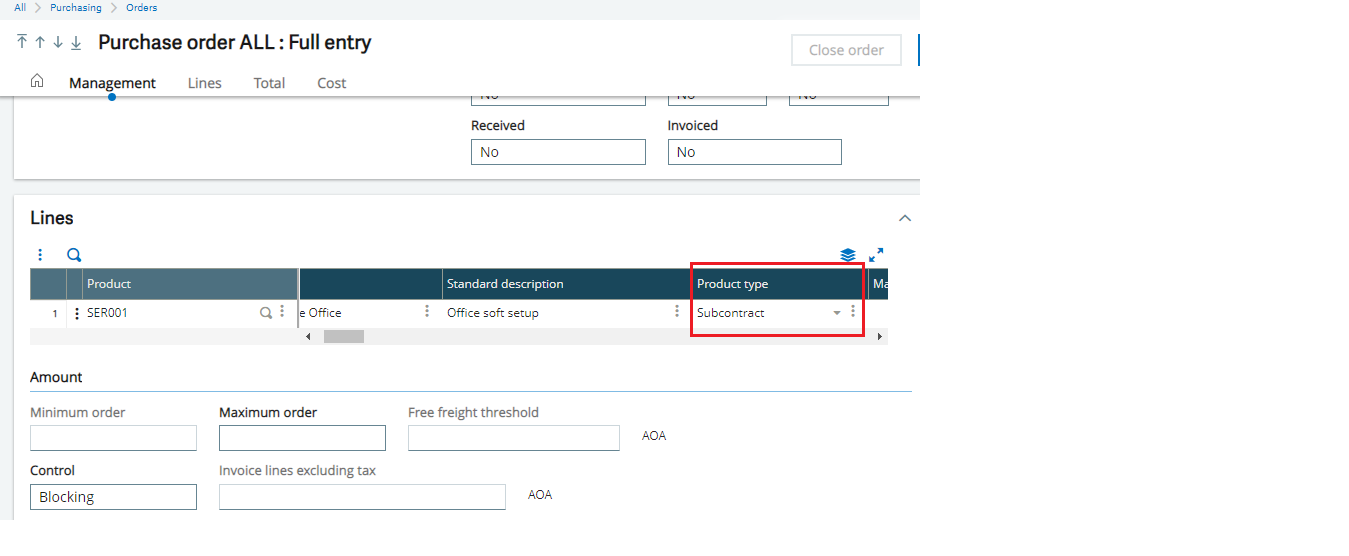 How to use service products in Purchasing - Sage X3 – Tips, Tricks and ...