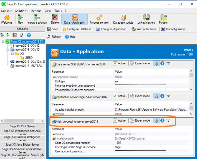 How to de-activate the Runtime server status on Console - Sage X3 ...