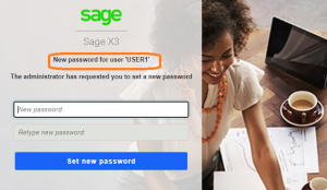 How to resetChange the user login password in Sage X3 - Sage X3 – Tips ...