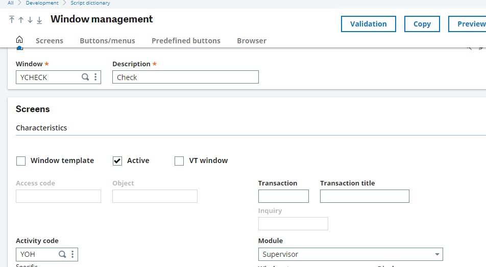 How to call action based screen through code in Sage X3 - Sage X3 ...