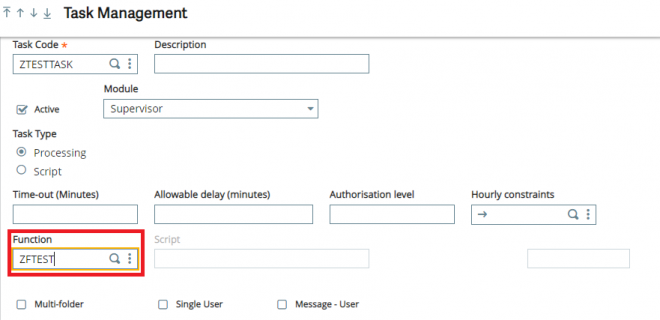 How to open a screen at query submission of batch task - Sage X3 – Tips, Tricks and Components
