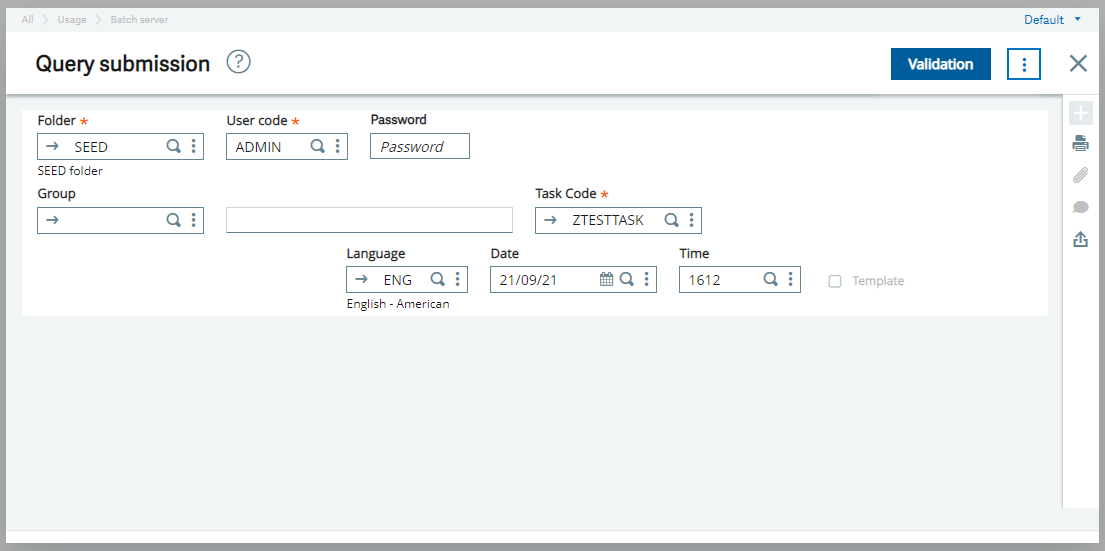 How to open a screen at query submission of batch task - Sage X3 – Tips ...