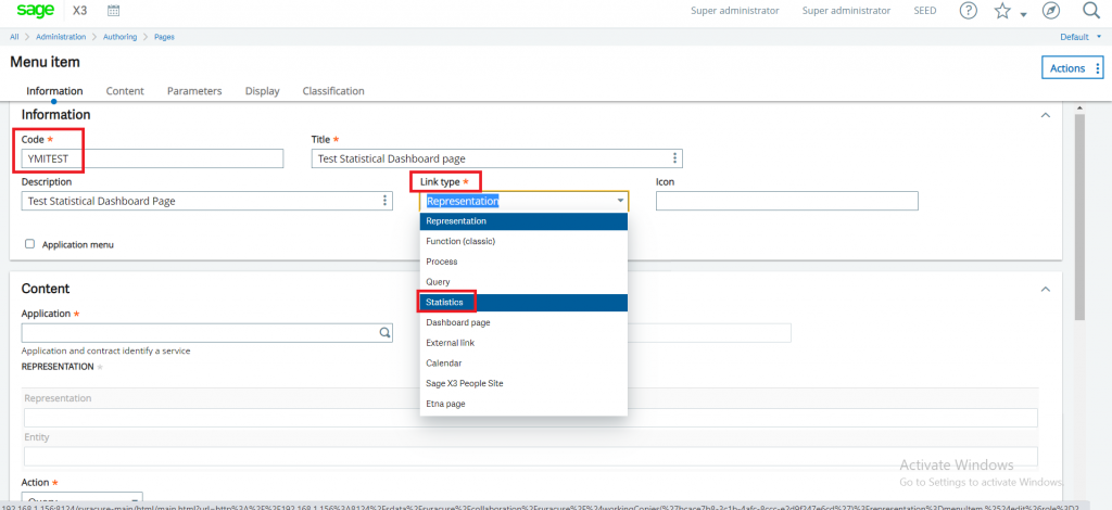 How to create dashboard using statistical parameters in Sage X3 V12 - Sage X3 – Tips, Tricks and ...
