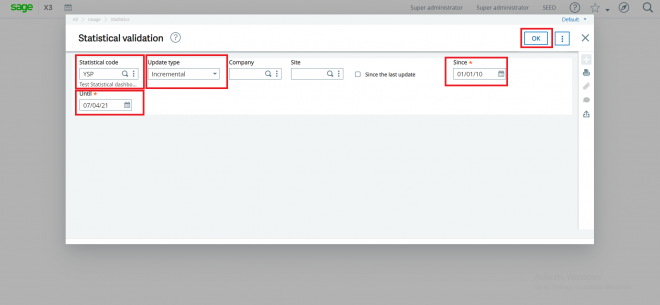 How to create dashboard using statistical parameters in Sage X3 V12 - Sage X3 – Tips, Tricks and ...
